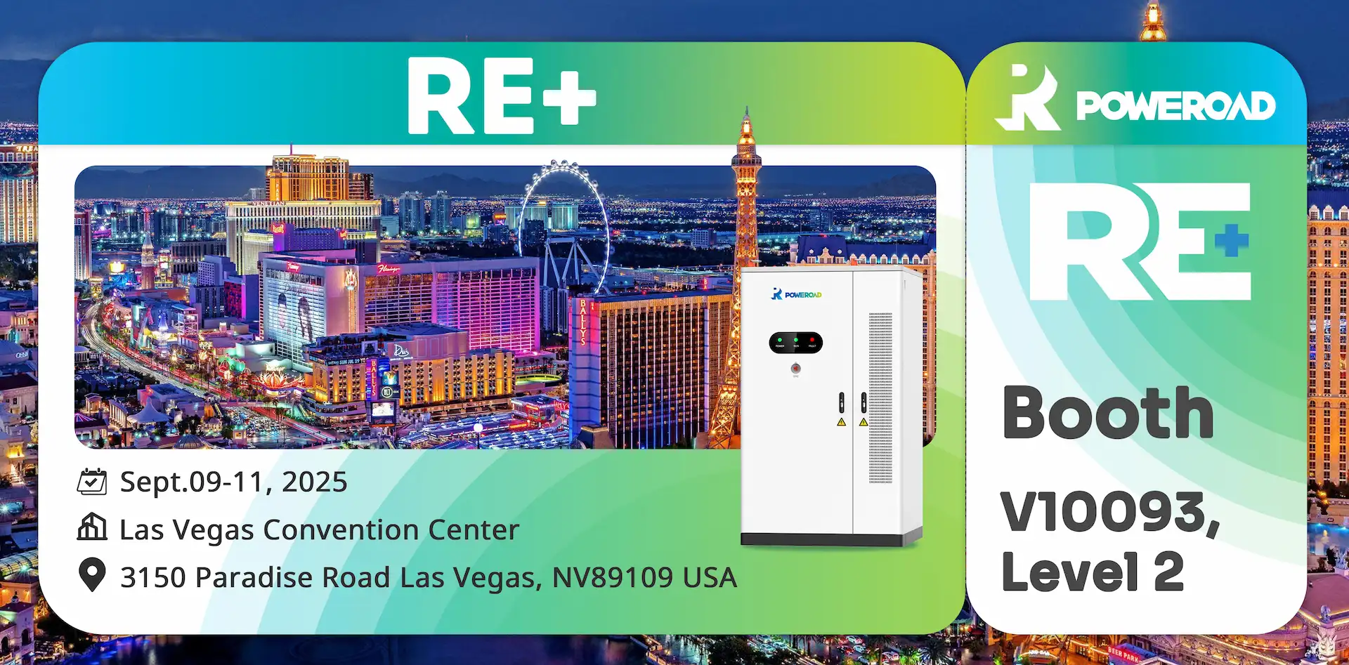 POWEROAD to Exhibit at RE+ 2025, Showcasing Refreshing Energy Storage ...